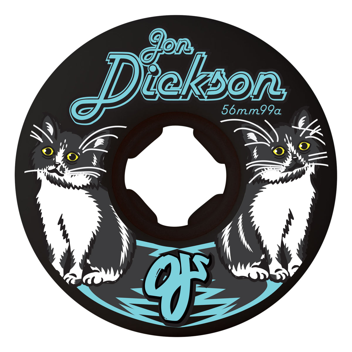 Jon Dickson Cat Chubbies 56mm 99A OJ Wheels White/Black – The House of ...